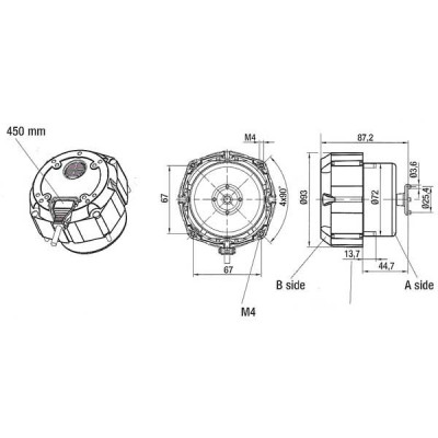 Moteur électrique M1G055-BD87-25 Ebmpapst - MVI
