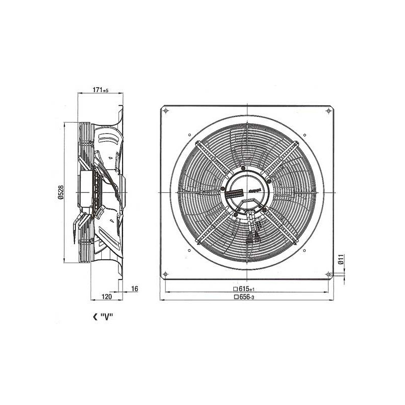 Ventilateur hélicoïde W3G500-GN33-01 Ebmpapst - MVI