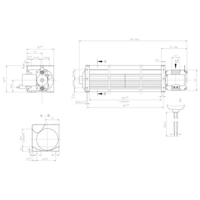 Ventilateur tangentiel simple QL4/2500A2-2118L 429em Ebmpapst - MVI