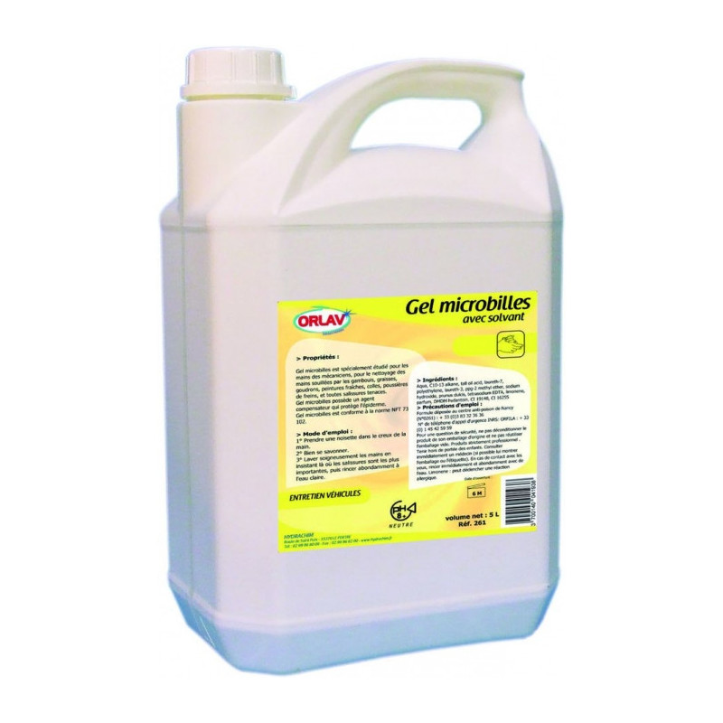GEL MICROBILLE AVEC SOLVANT - 5 L. - MVI