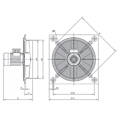 Ventilateur HC-45-6T/H