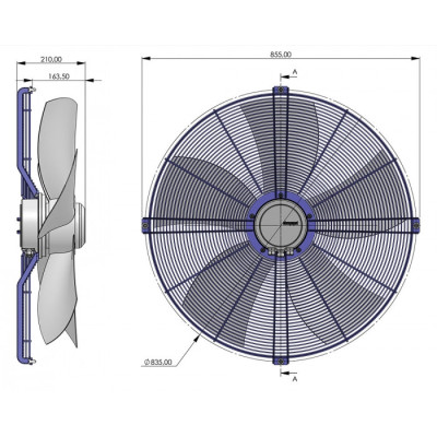 Ventilateur S3G800-AO84-90 Ebmpapst - MVI
