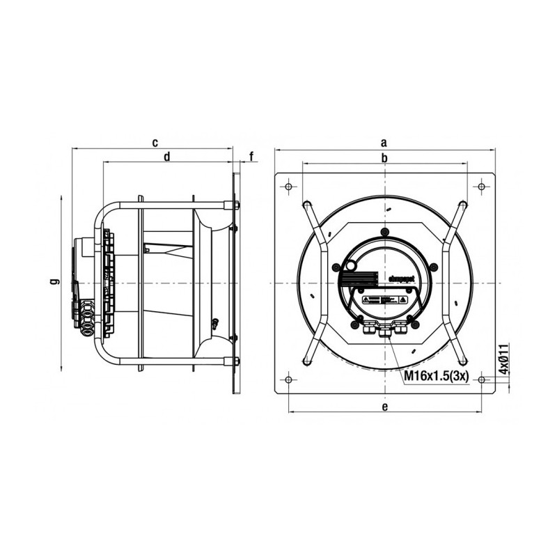 Moto-turbine K3G400-AQ31-01 Ebmpapst - MVI