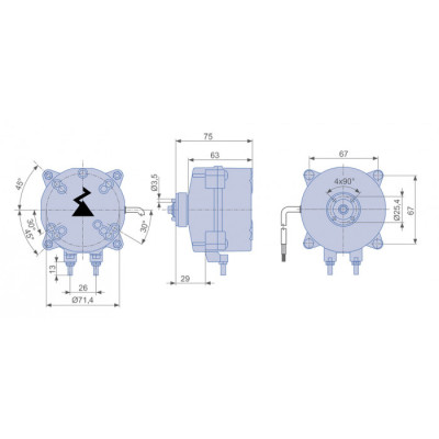 Moteur MI060-4QN.05.N. ZIEHL ABEGG - MVI