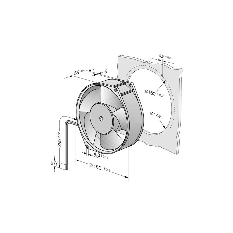 Ventilateur compact 7214N Ebmpapst - MVI