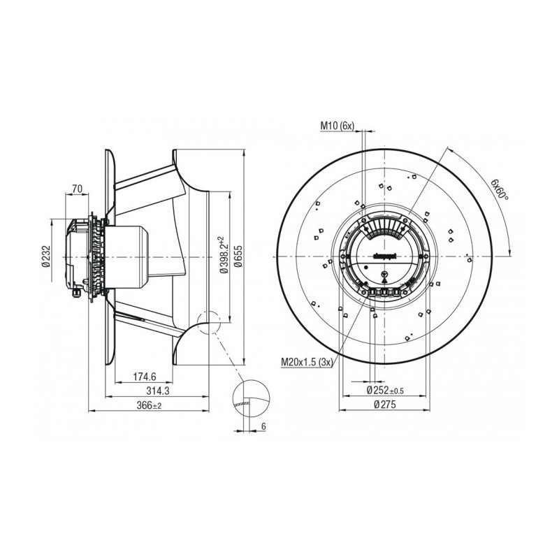 Moto-turbine R3G560-PB31-03 + KIT Ebmpapst - MVI