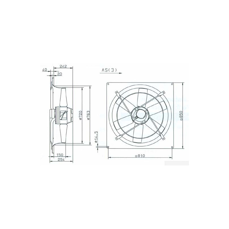 Ventilateur hélicoïde FC071-4DQ.7M.3 ZIEHL ABEGG - MVI