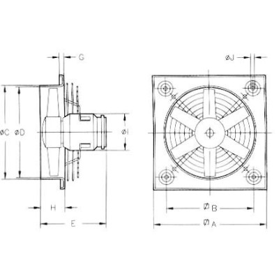 Ventilateur hélicoïde HCDF-31-4T/ATEX EEXD II 2G SODECA - MVI