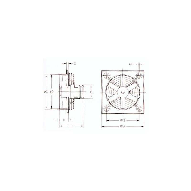 Ventilateur hélicoïde HCDF-35-4T/ATEX EEXD II 2G SODECA - MVI