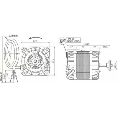 Moteur électrique 82-4025/48 BOITE INDIVIDUELLE EURO MOTORS ITALIA - MVI