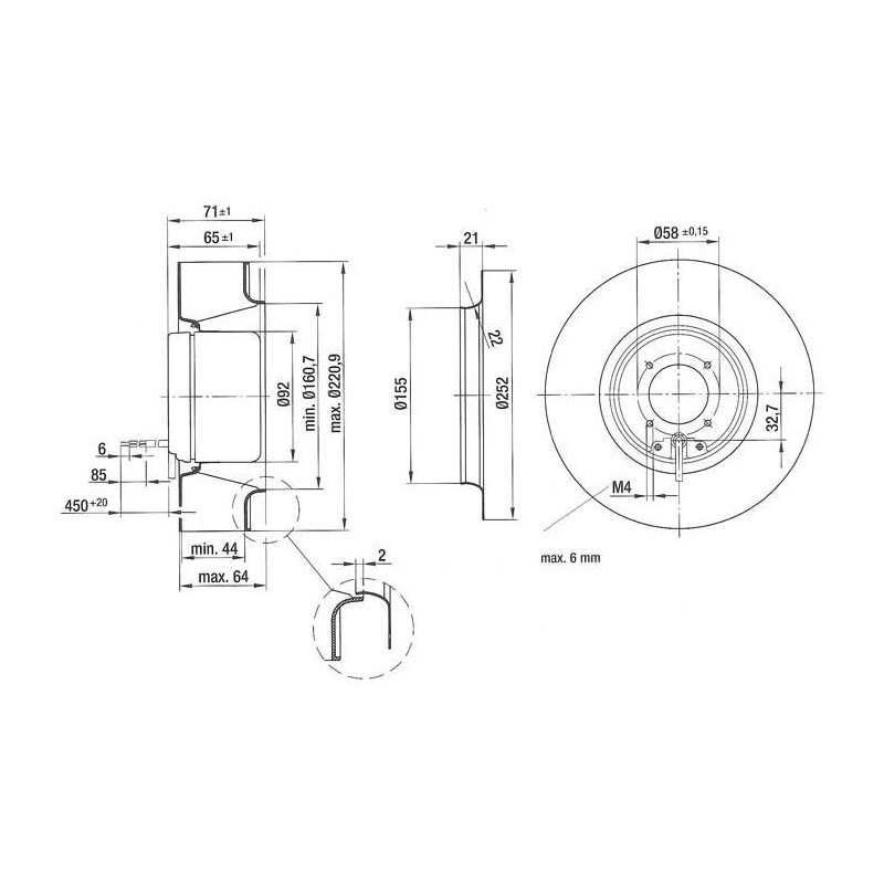 Moto-turbine R1G220-AB35-52 Ebmpapst - MVI